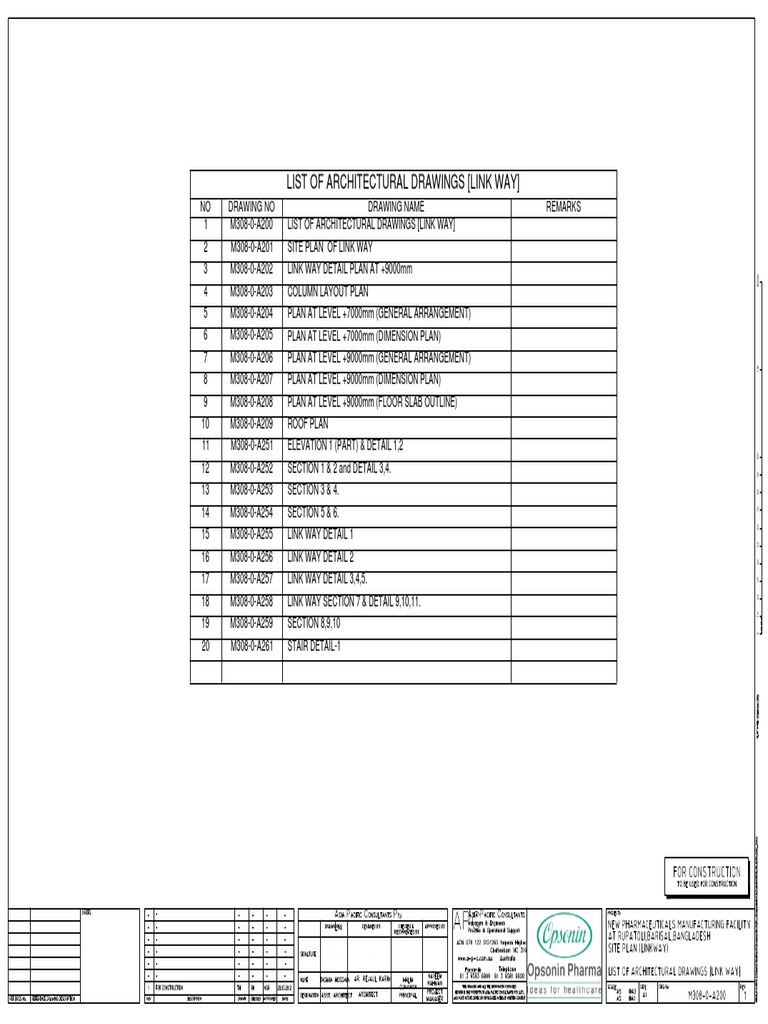 List of Architectural Drawings (Link Way) | PDF | Local Government ...