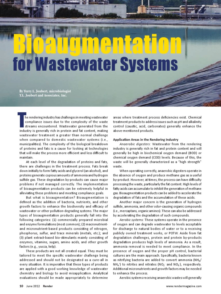 bioaugmentation (1) | Sewage Treatment | Wastewater