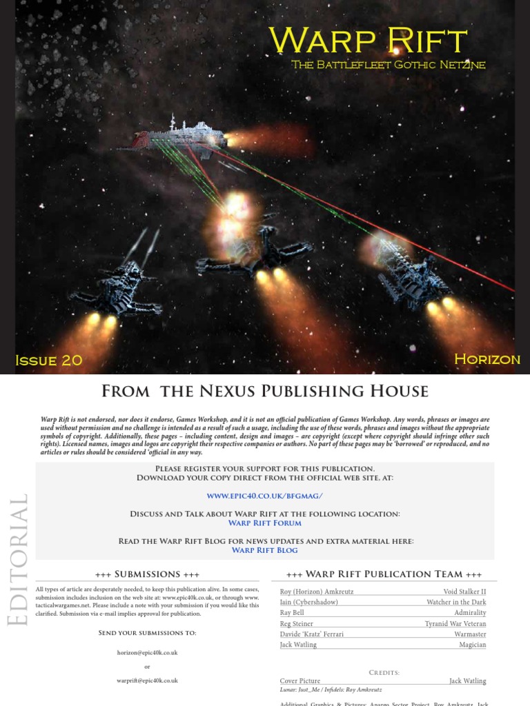 Warp Rift 20 | PDF | Cruiser | Ships