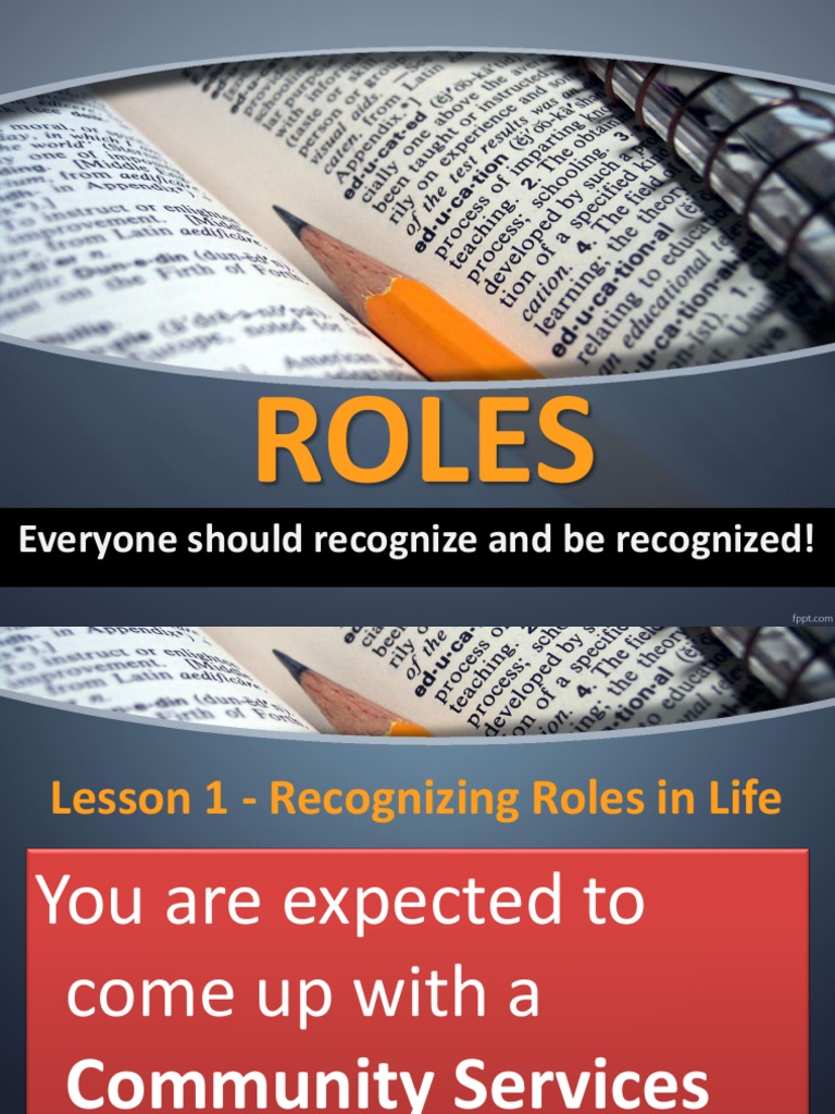 Recognizing Roles in Life | PDF