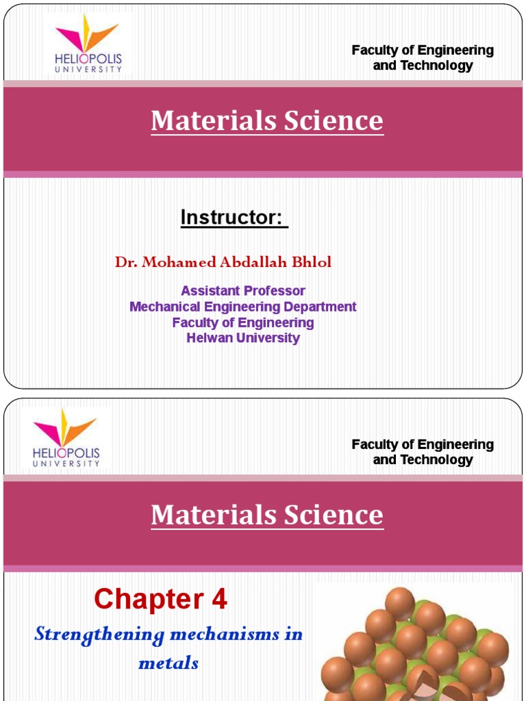 Chapter 4 | PDF | Dislocation | Plasticity (Physics)