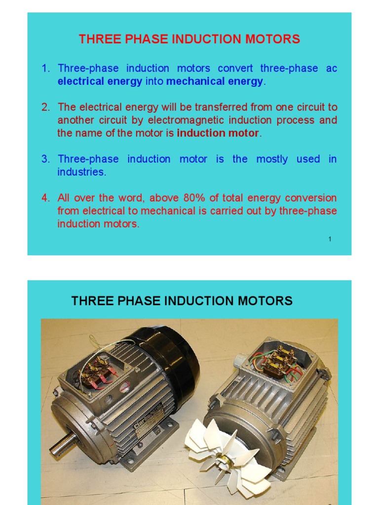 Three Phase Induction Motor PDF | PDF | Magnetic Devices | Machines