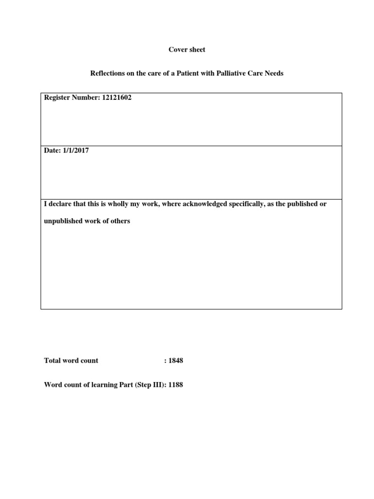 Palliative Care Case Reflection | PDF | Medical Specialties | Clinical ...