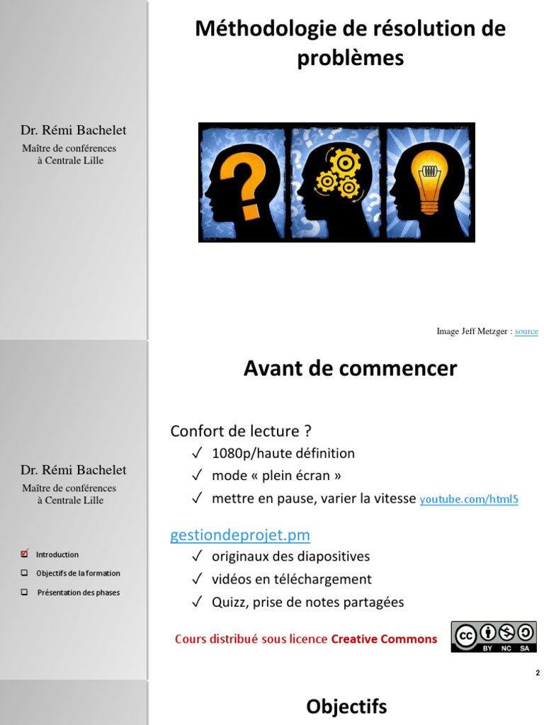 Methodes de Resolution de Probleme | PDF | Licence Creative Commons ...