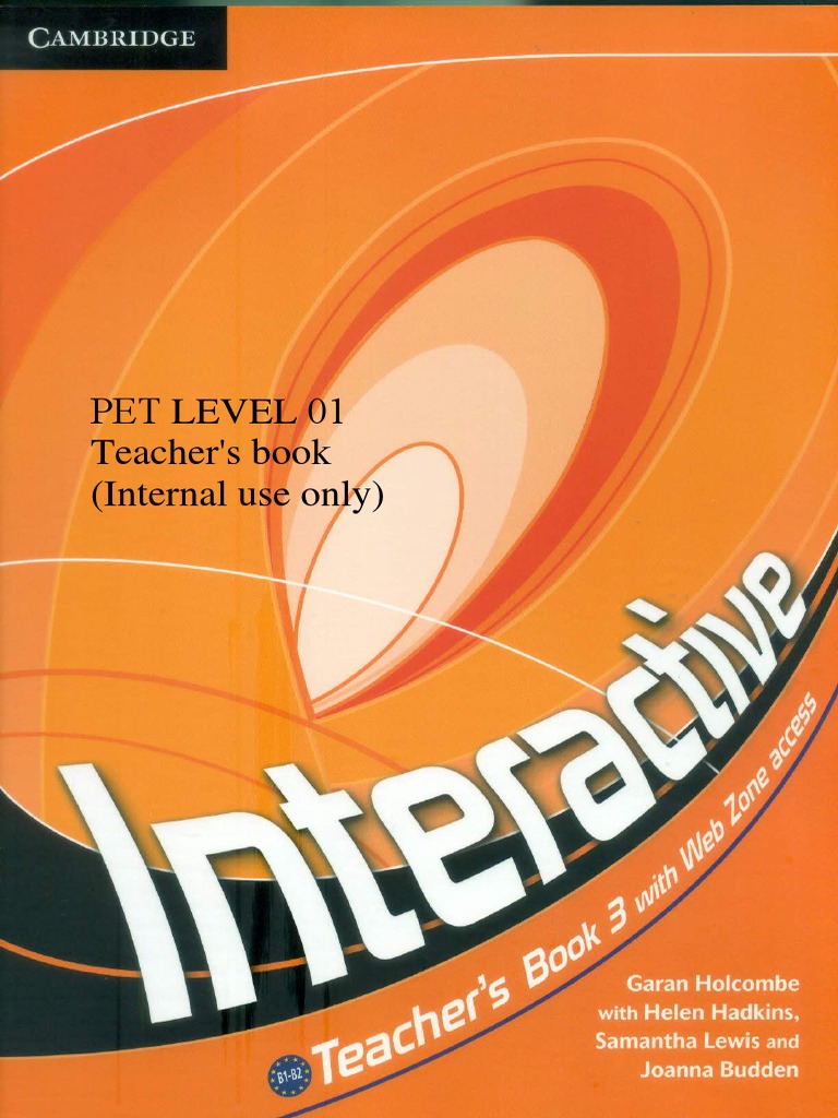 Teacher's Book - PET 1 | PDF