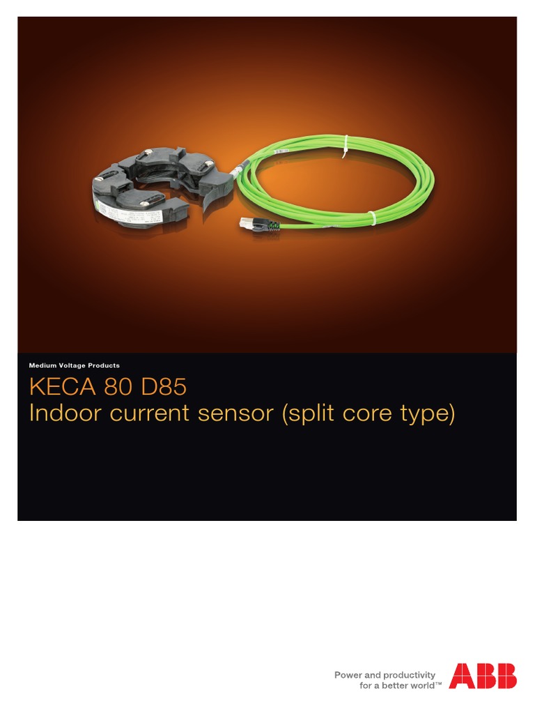 Abb Keca 80 D85 | PDF | Transformer | Sensor