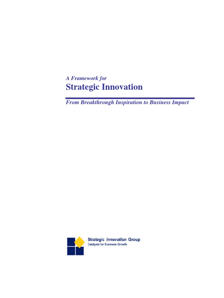 Strategic Innovation White Paper | PDF | Innovation | Strategic Management