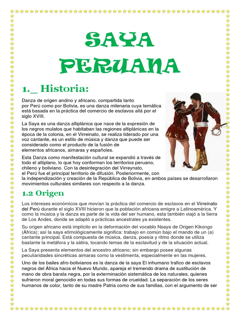 Saya Peruana | PDF | Bailes | Perú