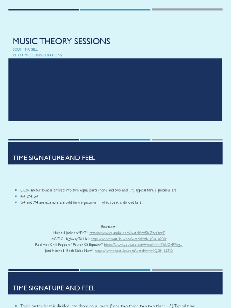 Understanding Time Signatures in Music | PDF | Music Theory | Rhythm ...