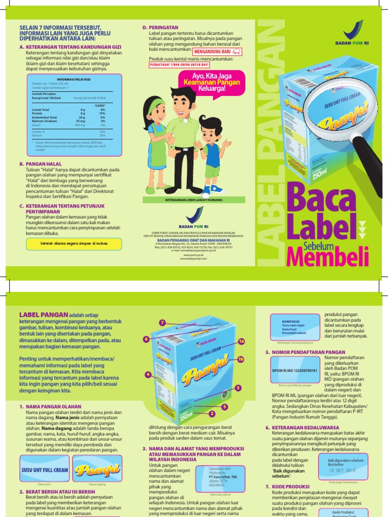 Leaflet Baca Label Sebelum Membeli | PDF