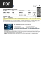 Boarding Pass - Frontier Airlines | PDF