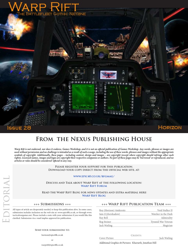 Warp Rift 28 | PDF | Copyright | Ships
