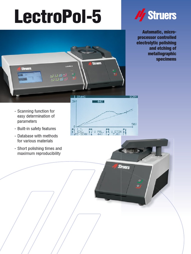 LectroPol-5: Automated Polishing System | PDF | Transmission Electron ...