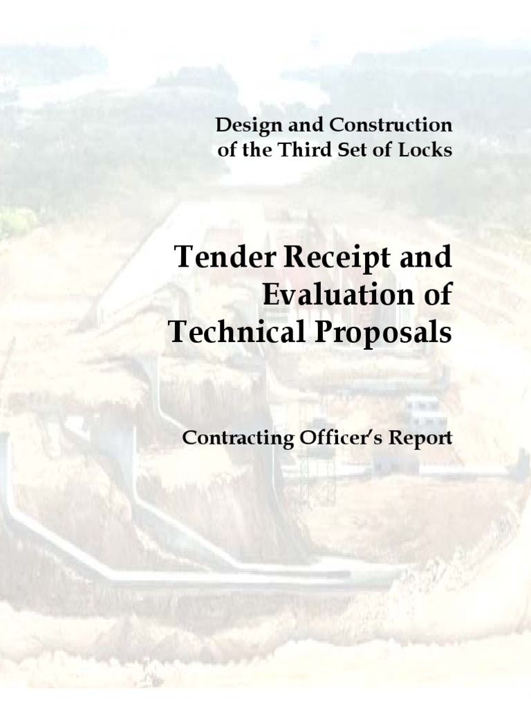 Tender Receipt and Evaluation of Technical Proposals: Design and ...