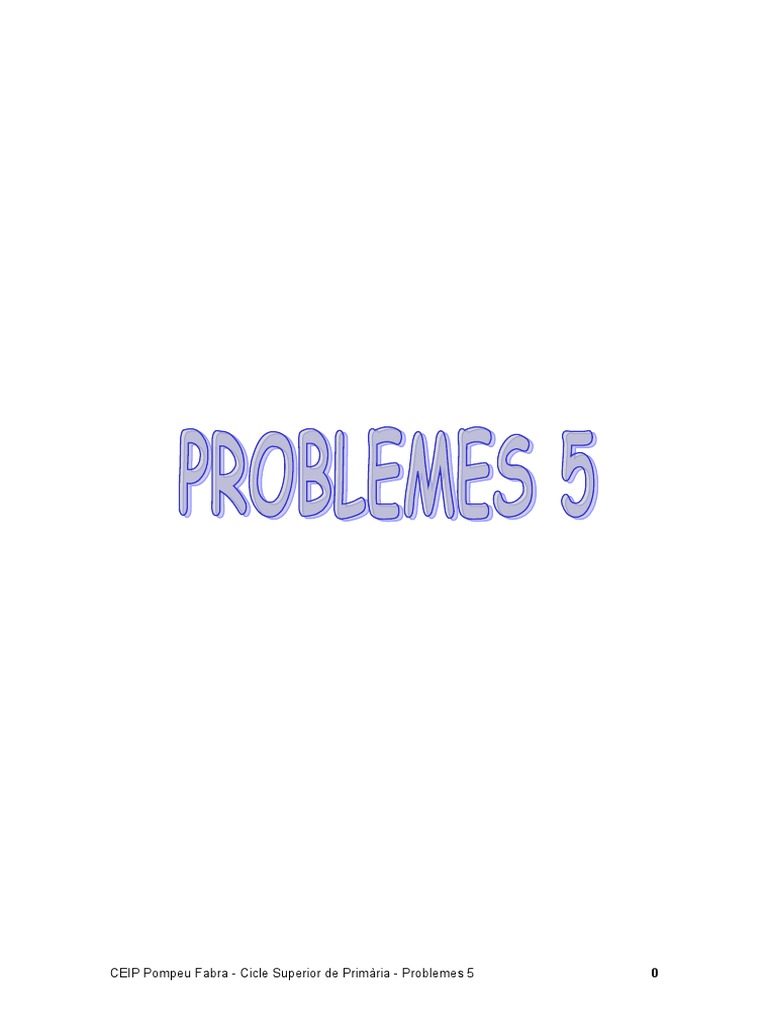 Problemes 5è | PDF