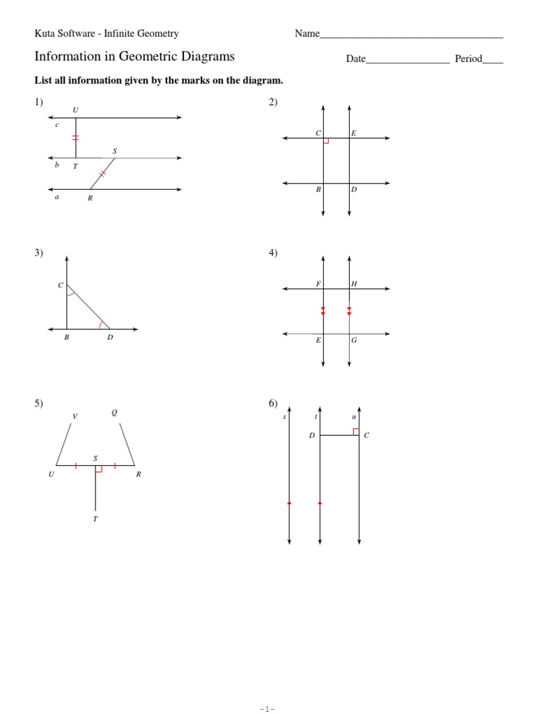 2-Information in Geometric Diagrams | Elementary Geometry | Geometry