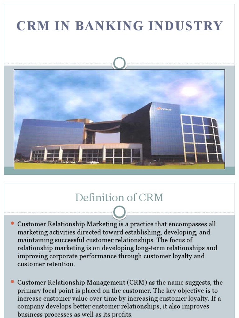 CRM in Banking Industry | PDF | Banks | Customer Relationship Management