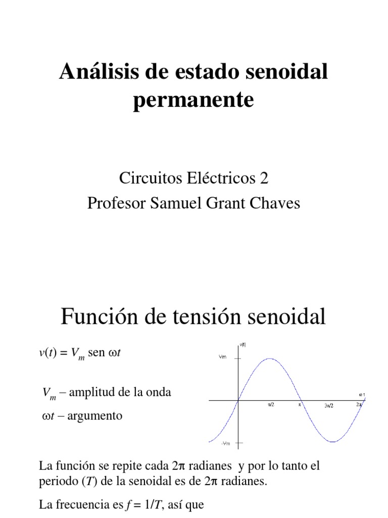 Señales Senoidales Teoria Ejercicios TAREA 2 | Impedancia eléctrica ...
