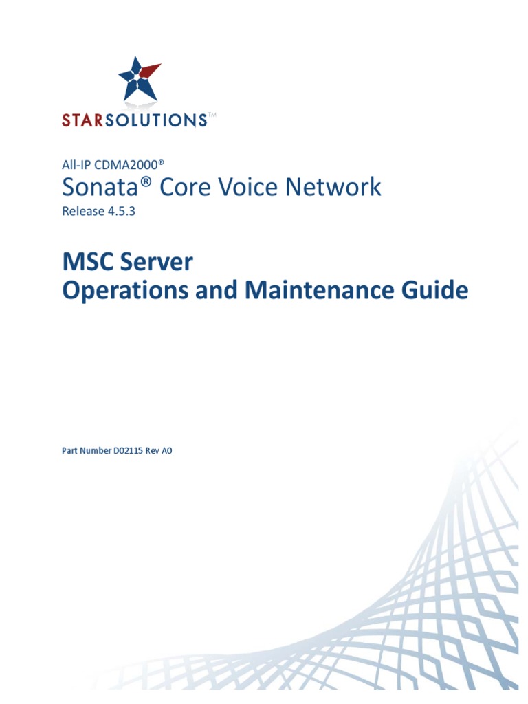 MSC SErver O&M Guide | PDF | Computer Engineering | System Software