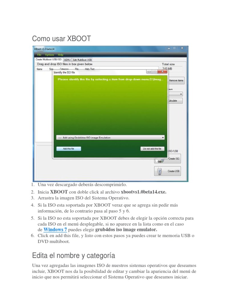 Como Usar XBOOT | PDF | Memoria USB | Bios