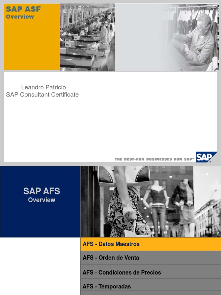 SAP AFS: Gestión de Ropa y Calzado | PDF | Inventario | Contabilidad