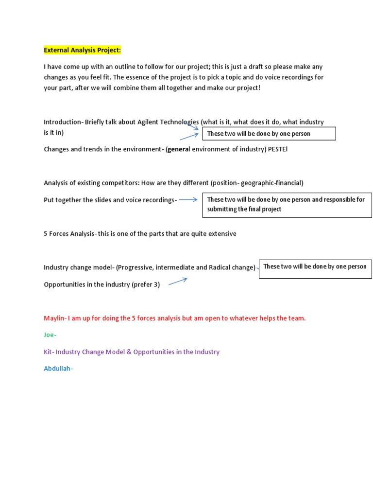 External Analysis Project | PDF