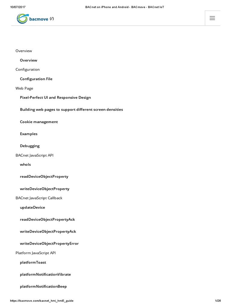 BACnet HMI5 - BACnet Touch Panel - BACnet Touch Screen | PDF | Java ...