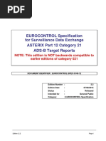 EUROCONTROL ASTERIX CAT021 V0.26 2005 (ADS-B Messages) | PDF ...