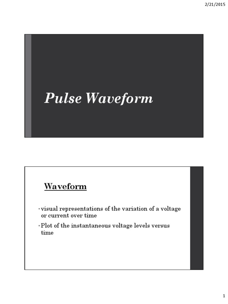 Pulse Waveform | PDF | Distortion | Waves