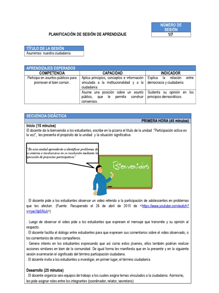 Fcc4 U3 Sesion 01 | PDF | Maestros | Ciudadanía