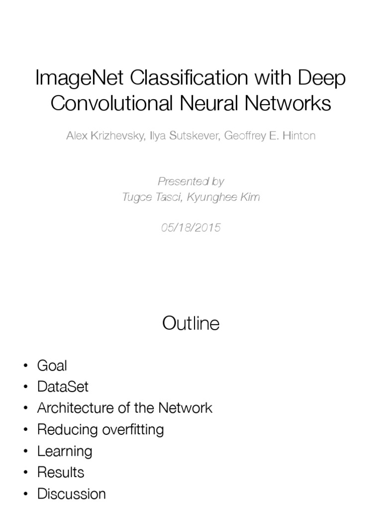 Alexnet Tugce Kyunghee | PDF | Algorithms | Computer Science