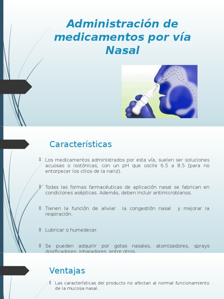 Administración de Medicamentos Por Vía Nasal