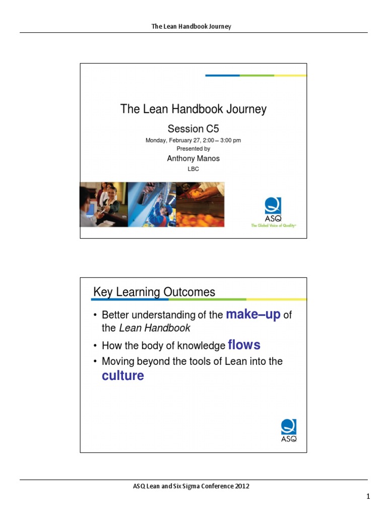 Lean Handbook Insights & Culture | PDF | Lean Manufacturing | Strategic ...