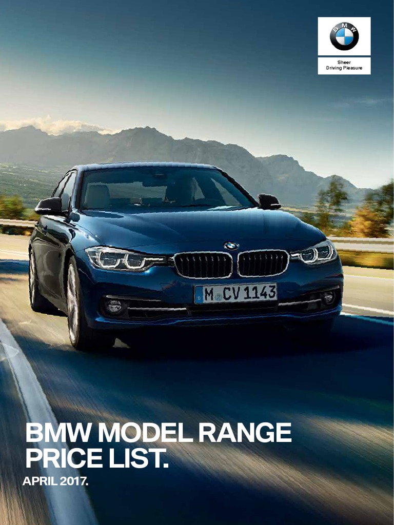 BMW Range Price List | Download Free PDF | Fuel Economy In Automobiles ...