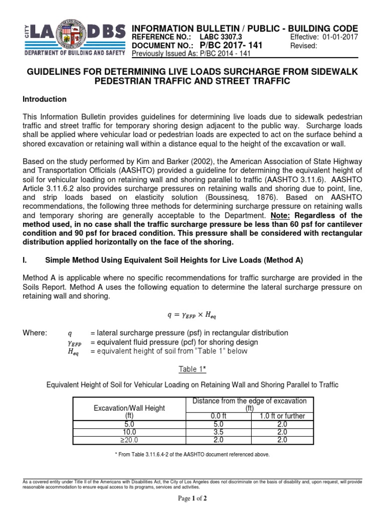 Traffic Surcharge Guidelines | PDF | Traffic | Building Engineering
