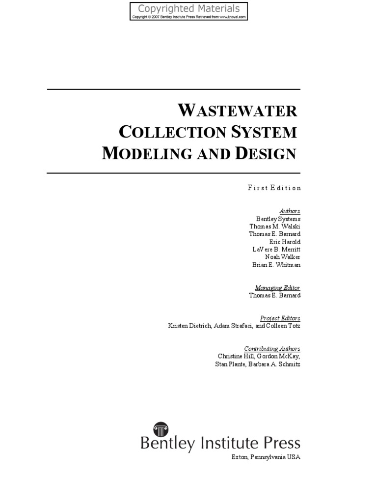 Wastewater Collection System Modeling and Design | PDF | Sanitary Sewer ... Wastewater Collection System Modeling and Design | PDF | Sanitary Sewer ...