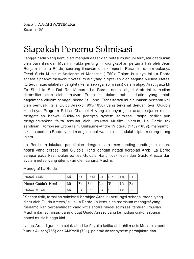 Asal Usul Solmisasi Musik | PDF | Ilmu Sosial | Klasik