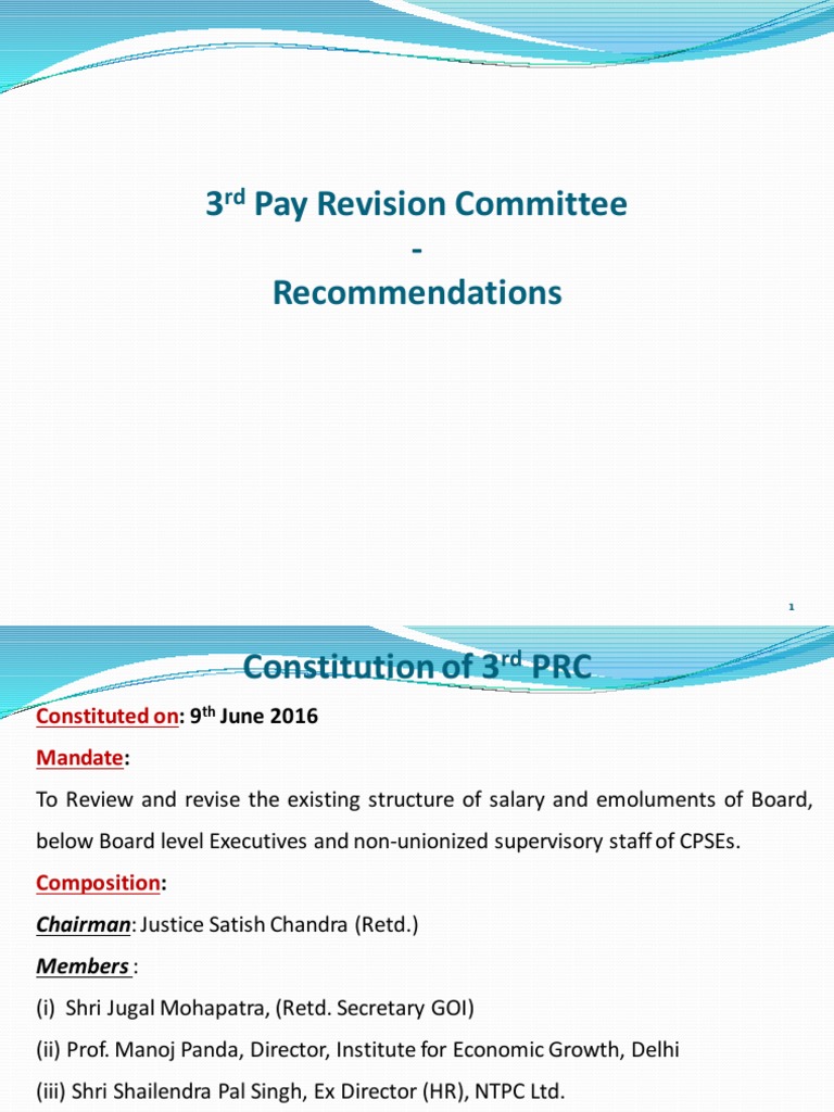 3rd PRC Recommendations | PDF | Employee Benefits | Pension