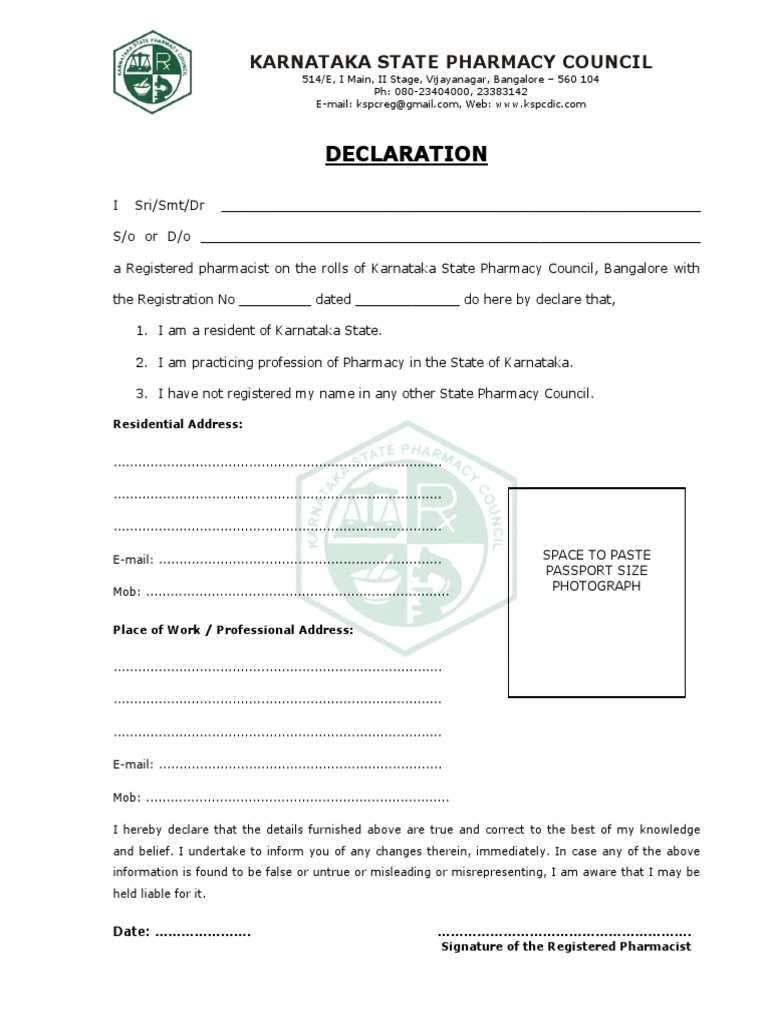 Life Declaration - 30-03-2017 | Pharmacy | Pharmacology | Free 30-day ...