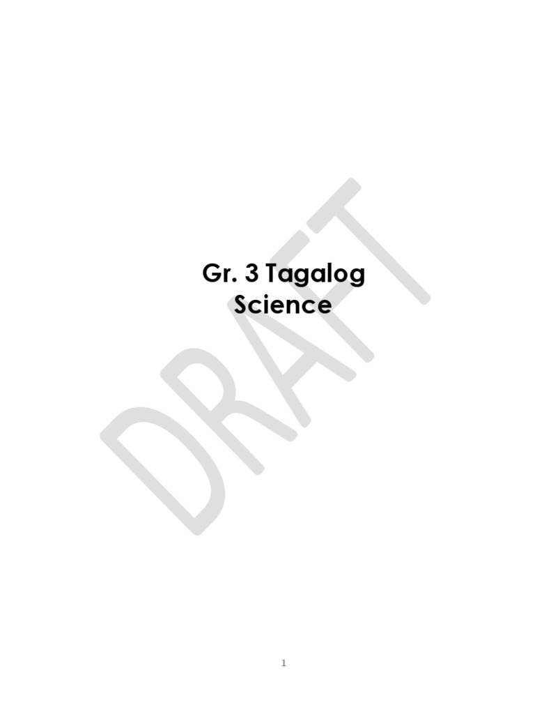 Science Tagalog | PDF