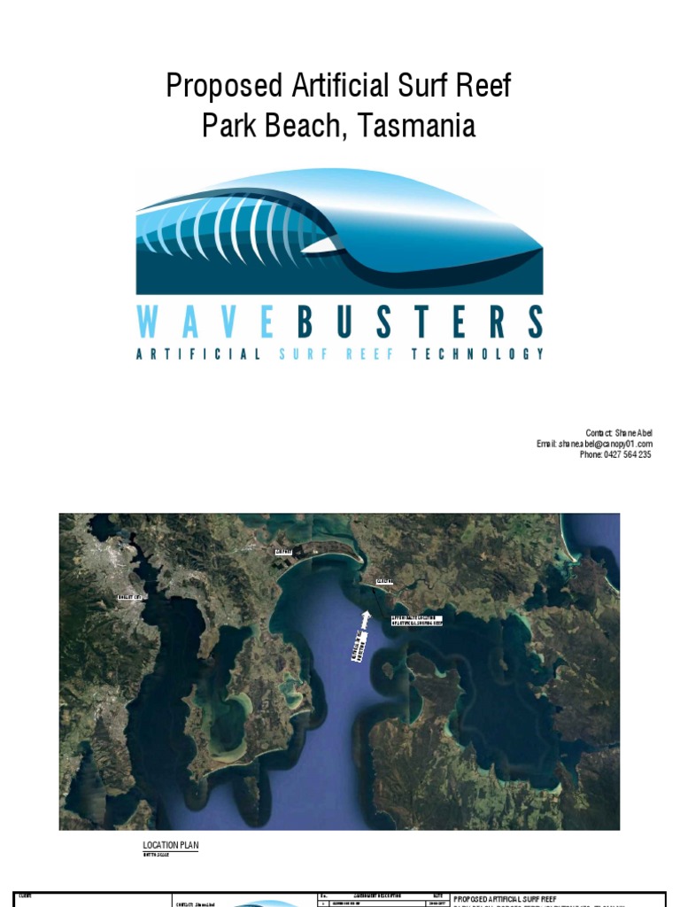 Park Beach Artificial Surf Reef - Entire DWG Set - Updated Location 07 ...