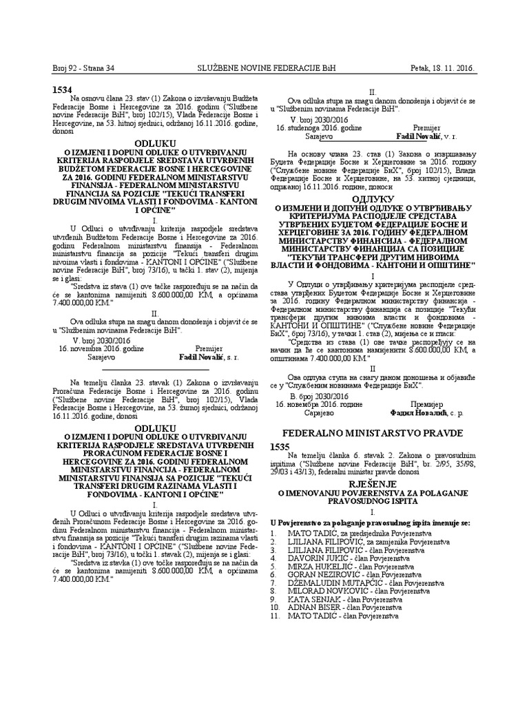 Rješenje o Imenovanju Komisije | PDF