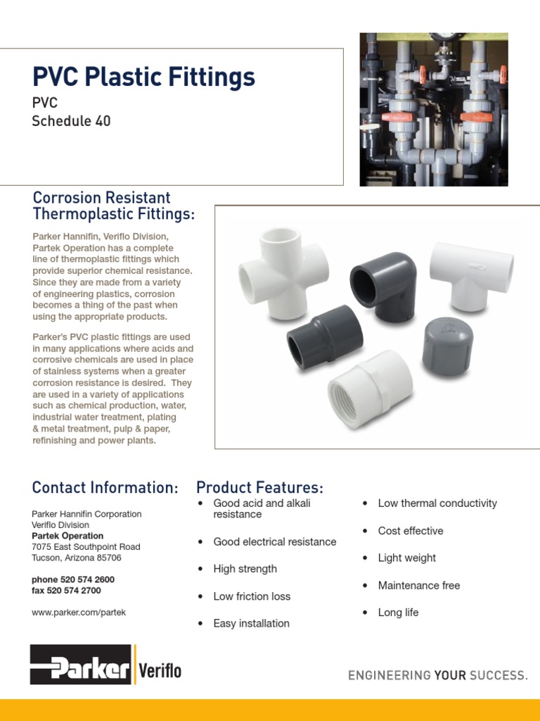 PVC-40 - PVC Plastic Pipe & Fittings 40 | Download Free PDF | Pipe ...