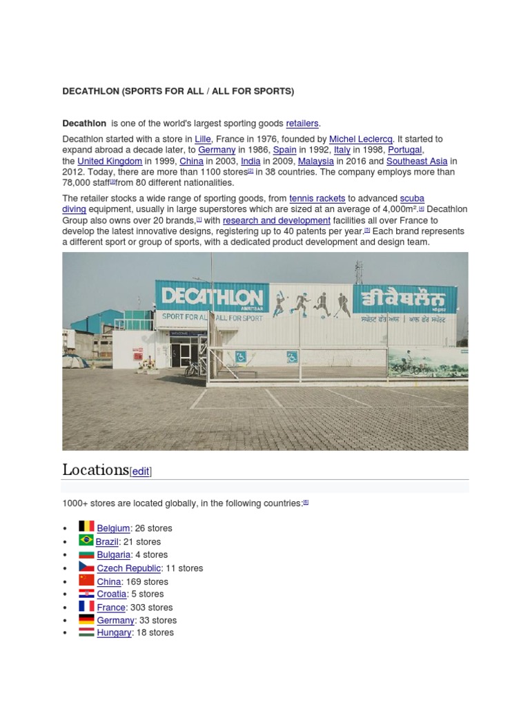 Decathlon History | PDF | Retail | Business