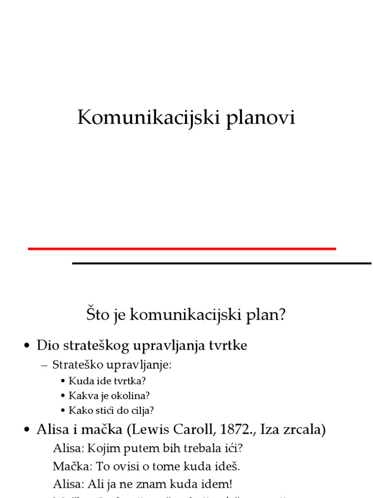 Komunikacijski Planovi | PDF