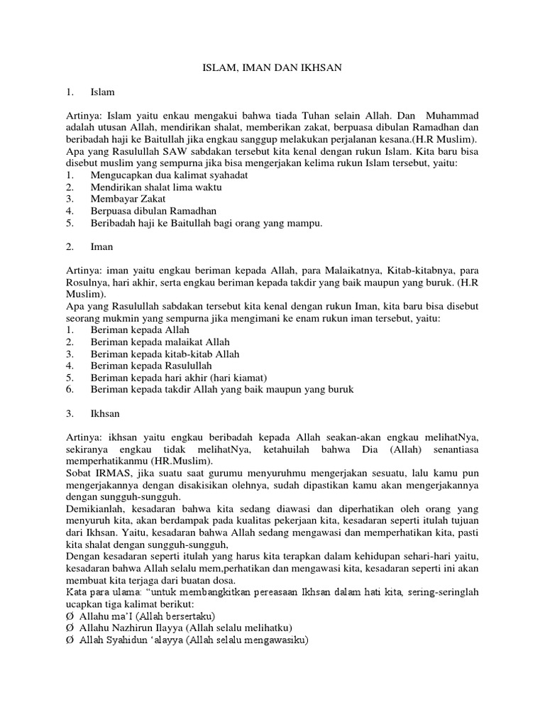 Materi TPQ Fiqih | PDF