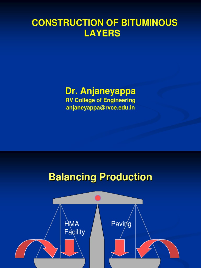 Construction of Bituminous Layers BBMP | PDF | Road Surface | Asphalt