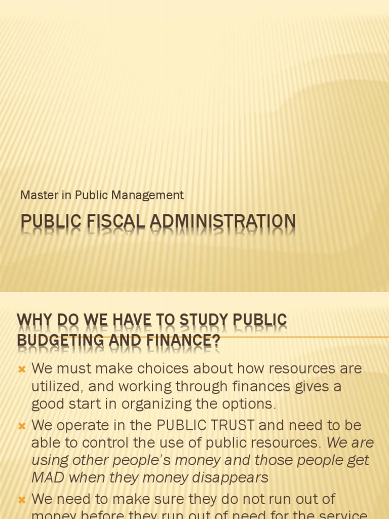 Understanding the Importance and Evolution of Public Finance ...