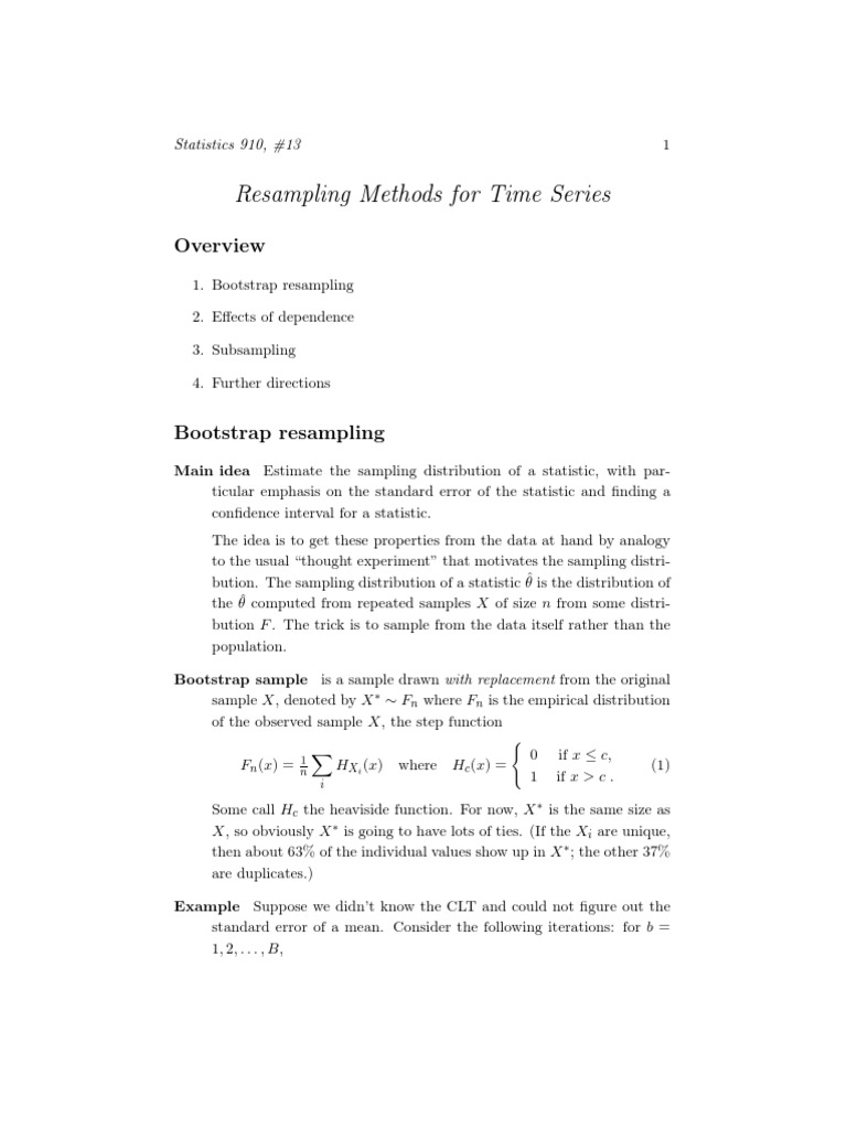 13 Bootstrap Pdf Bootstrapping Statistics Resampling Statistics