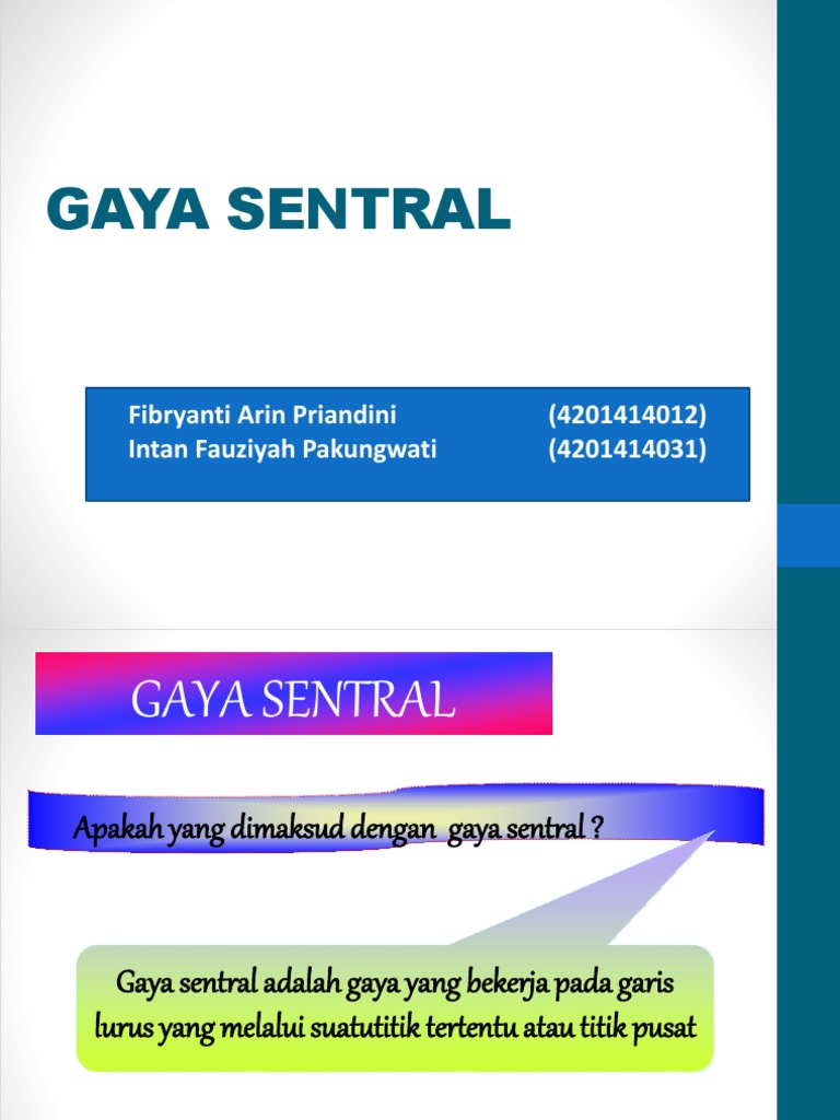 Gaya Sentral 1 | PDF